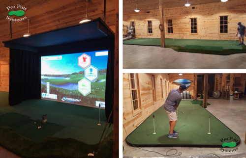 Custom Simulator Flooring - Integrated Golf Hitting Mat | Pro Putt Systems