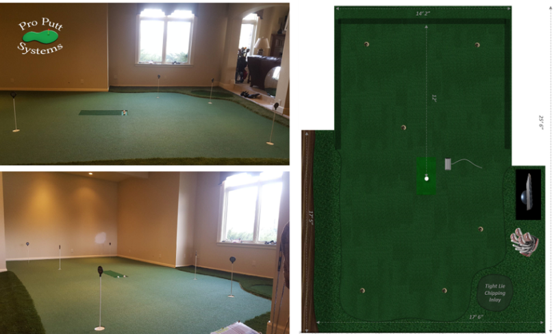 Custom Simulator Flooring - Integrated Golf Hitting Mat | Pro Putt Systems