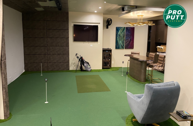 Custom Simulator Flooring - Integrated Golf Hitting Mat | Pro Putt Systems