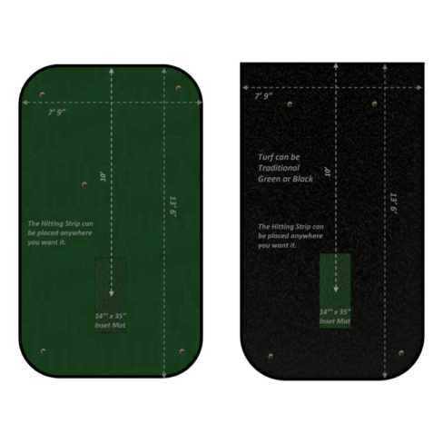 Standard Golf Sim Greens - 6 Sizes - Pro Putt Systems
